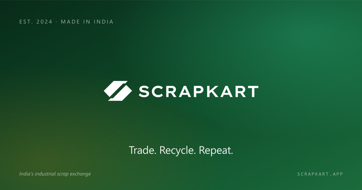 ScrapKart — India's industrial + retail scrap exchange